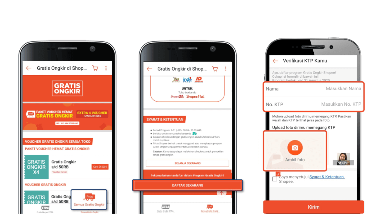 Cara Daftar Gratis Ongkir Shopee Lewat HP dan PC (Update 2022)