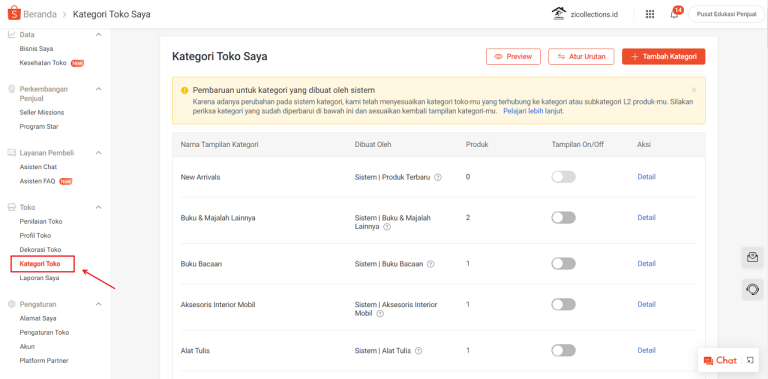Cara Membuat Kategori di Shopee Untuk Meningkatkan Penjualan